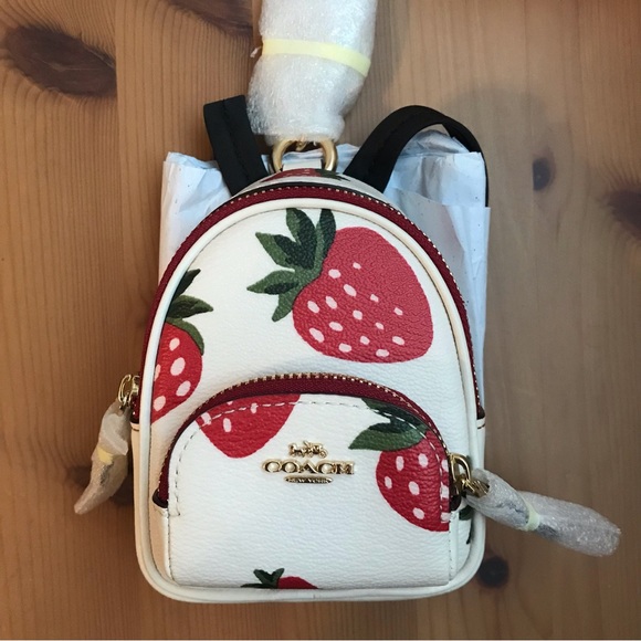 Coach | Accessories | Coach Mini Court Backpack Bag Charm With Wild ...
